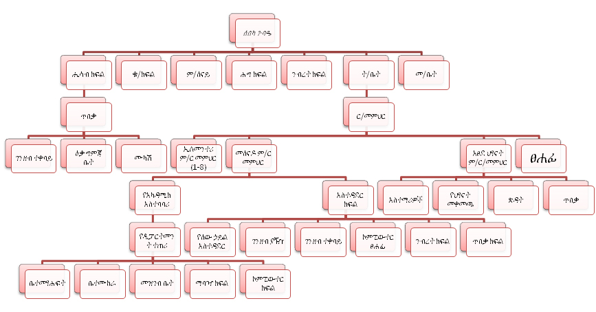 አስተዳደራዊ መዋቅር – በኢ/ ኦ/ተ/ቤ/ ክ/የመንበረ ጸባዖት ቅድስት ሥላሴ ካቴድራል